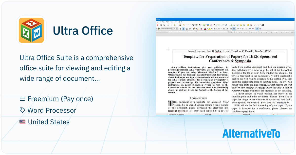 Ultra Office: The best free office & PDF software - a perfect ...
