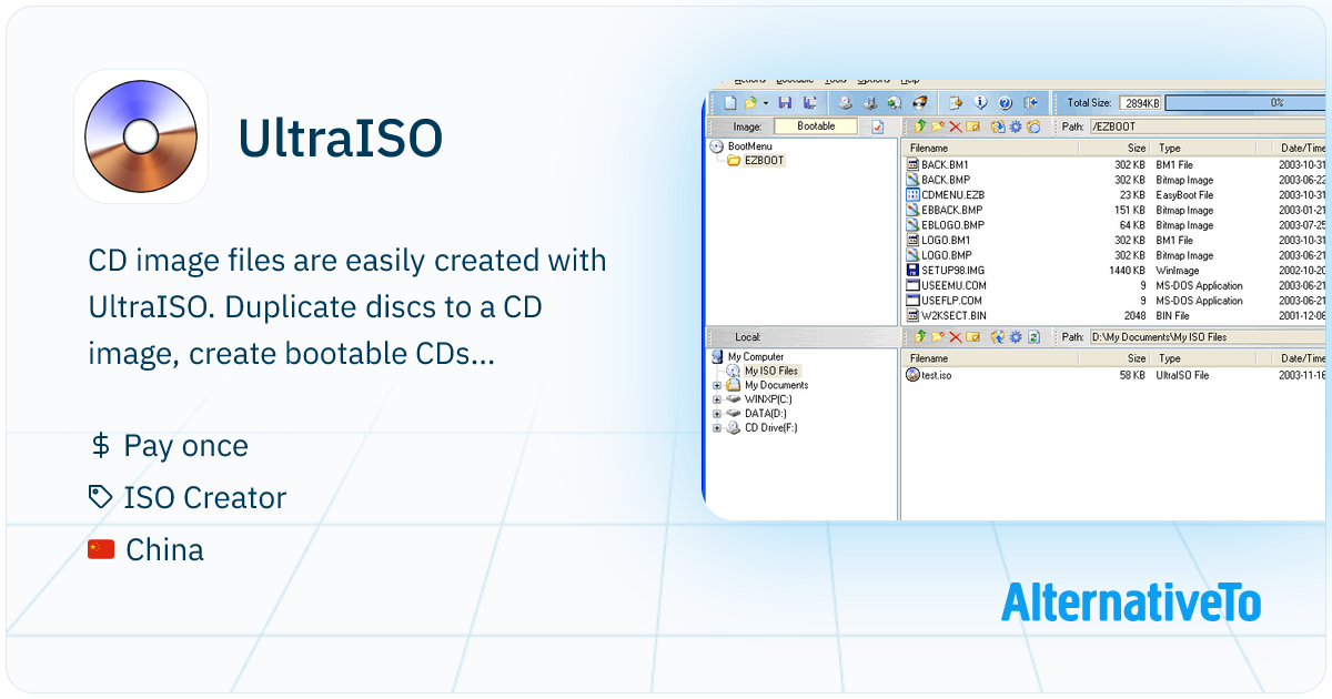 UltraISO: Edit, convert, and manage ISO images for CDs and DVDs ...