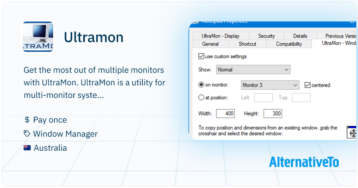 Ultramon: Get the most out of multiple monitors with UltraMon ...