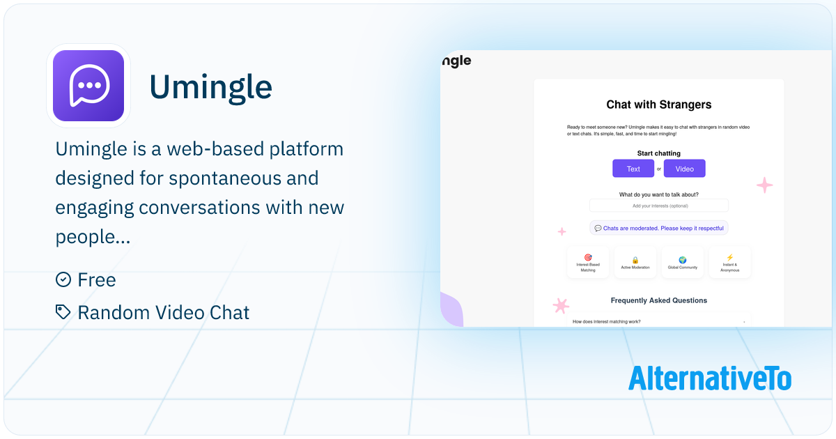 Umingle: A modern platform to chat with strangers instantly through ...