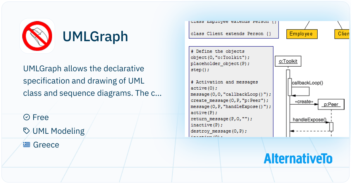 UMLGraph: Allows the declarative specification and | AlternativeTo