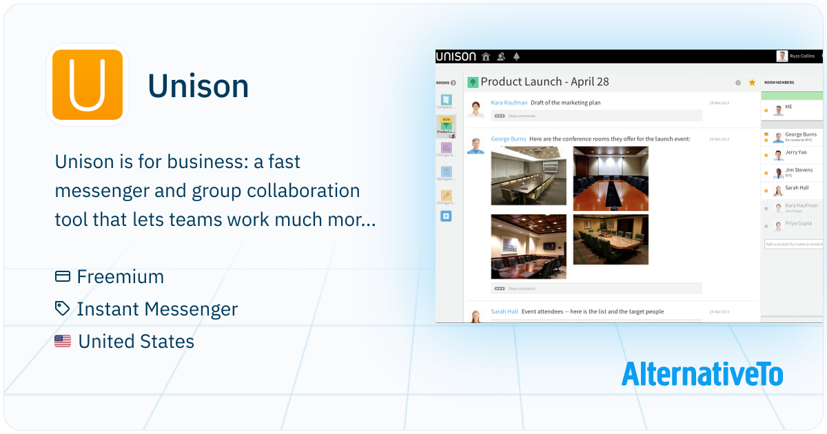 Unison: Is for business: a fast messenger and | AlternativeTo