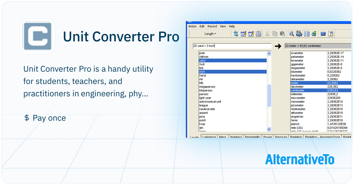 Unit Converter Pro: Can quickly convert more than 1500 different units ...