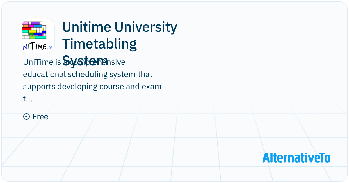 Unitime University Timetabling System: UniTime is a comprehensive ...