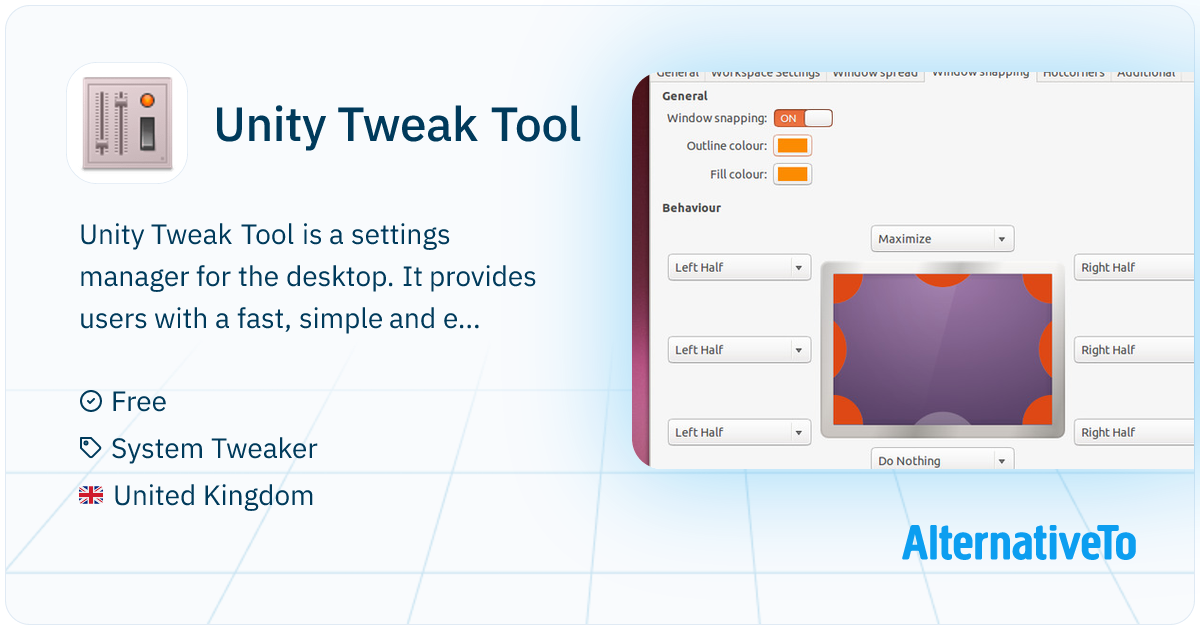 Unity Tweak Tool: Settings manager for the | AlternativeTo