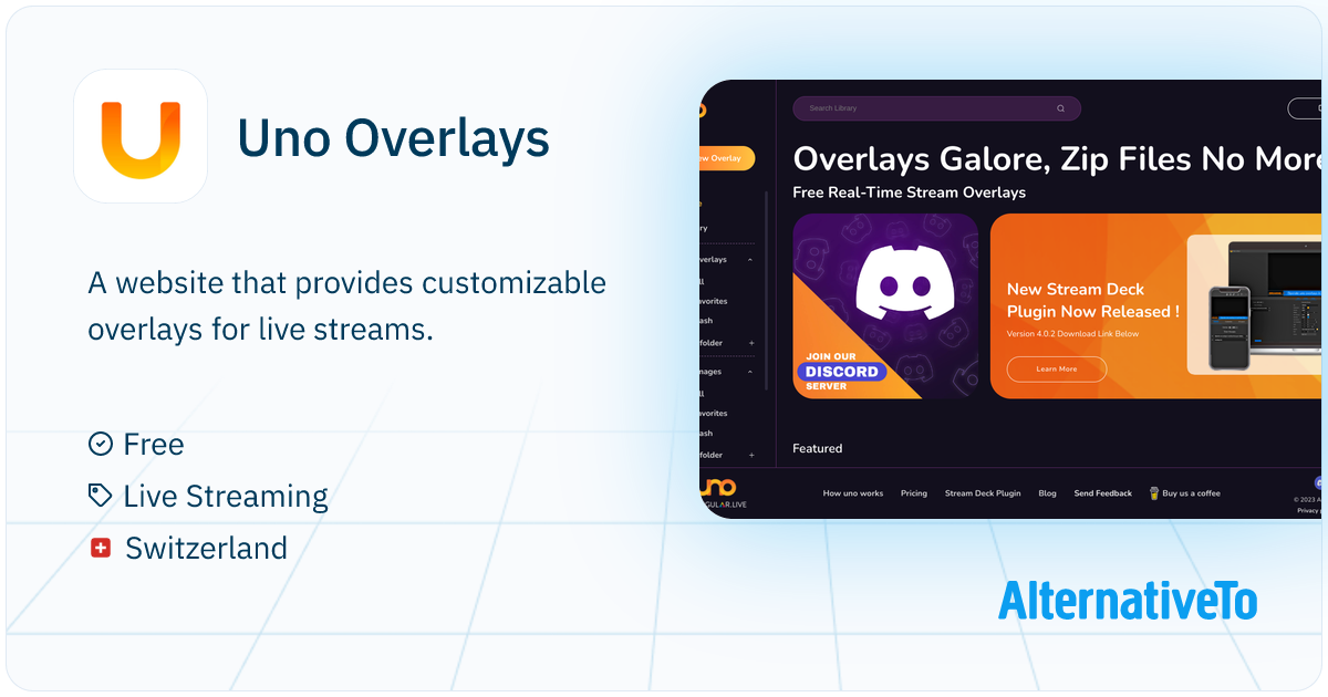 Uno Overlays: A website that provides customizable overlays for live ...
