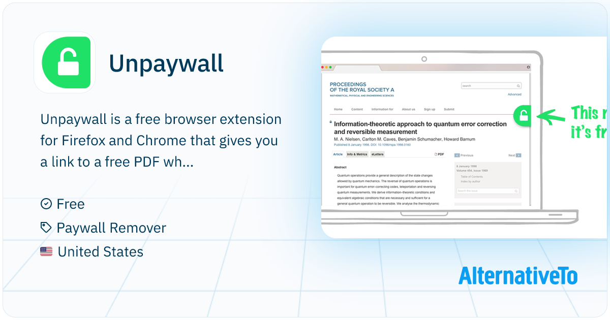 Unpaywall: Free academic PDF access tool | AlternativeTo