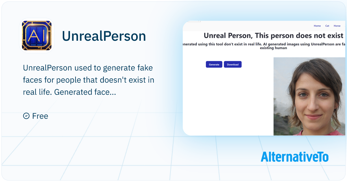 UnrealPerson: Free tool to generate fake faces of non existing people ...