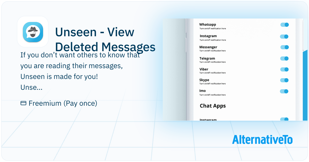 Unseen - View Deleted Messages: Using Unseen app you can read your all ...