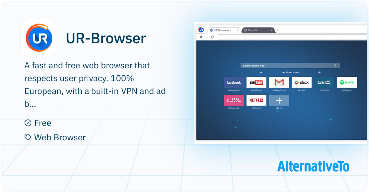 UR-Browser: Fast and free web browser that respects user privacy ...