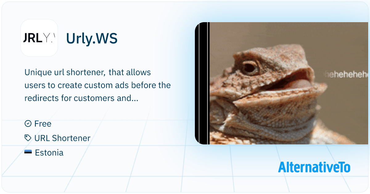 Urly.WS: Unique url shortener, ads creation tool and postcard generator ...