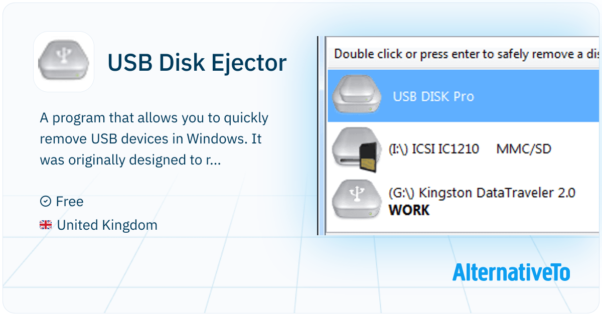 USB Disk Ejector: A program that allows you to quickly remove USB ...