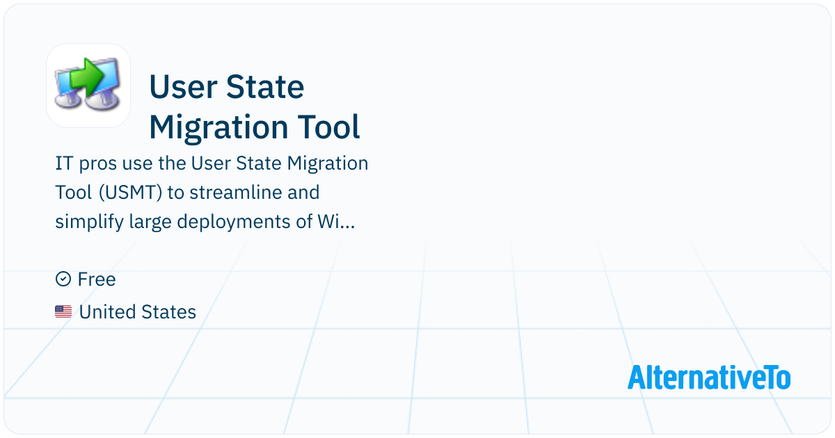 User State Migration Tool: Migrates user accounts, personal files ...