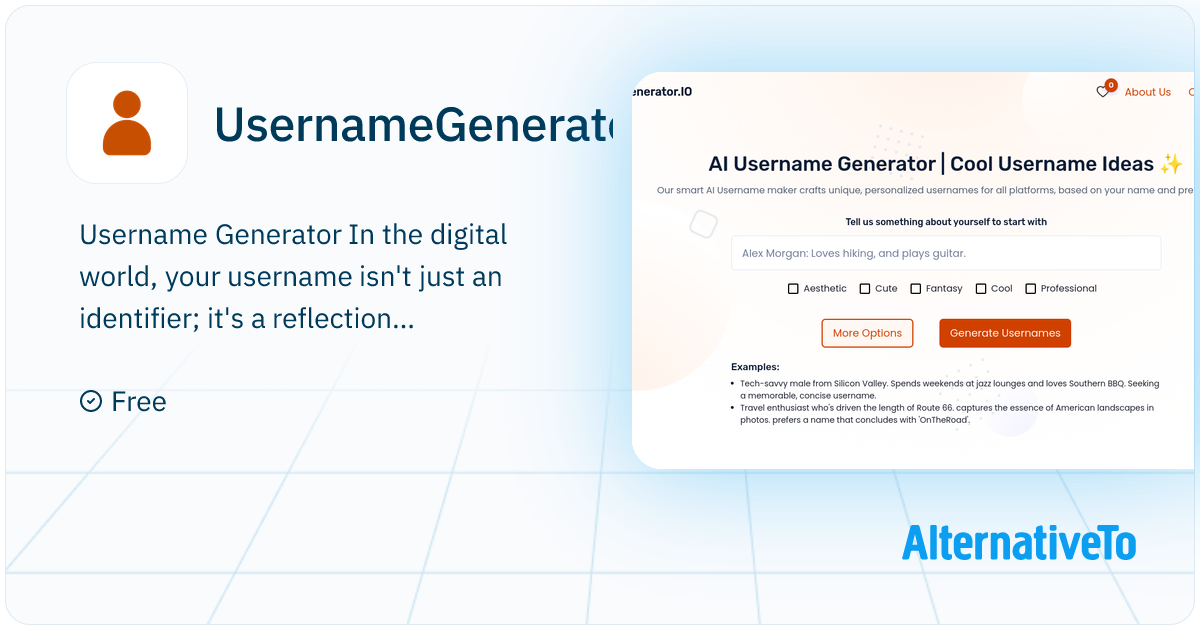UsernameGenerator.io: Innovative online tool designed to create unique ...