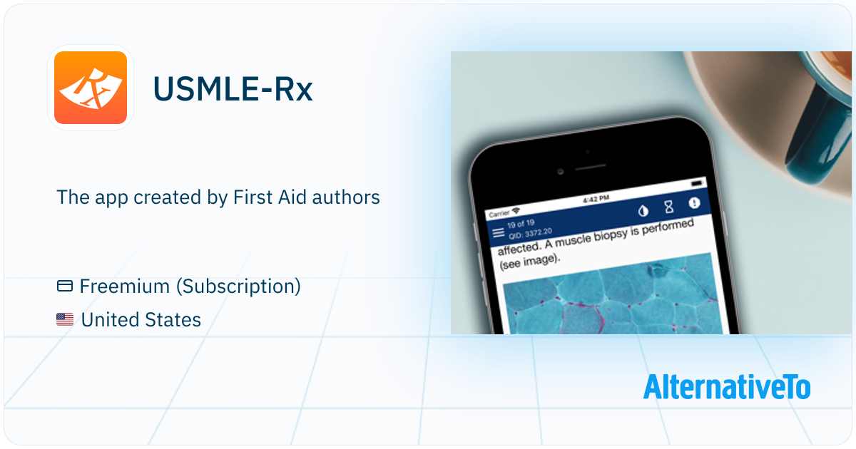 USMLE-Rx: The app created by First Aid authors | AlternativeTo