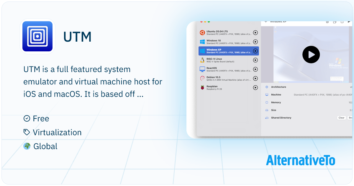 UTM: Run virtual machines on iOS and macOS | AlternativeTo