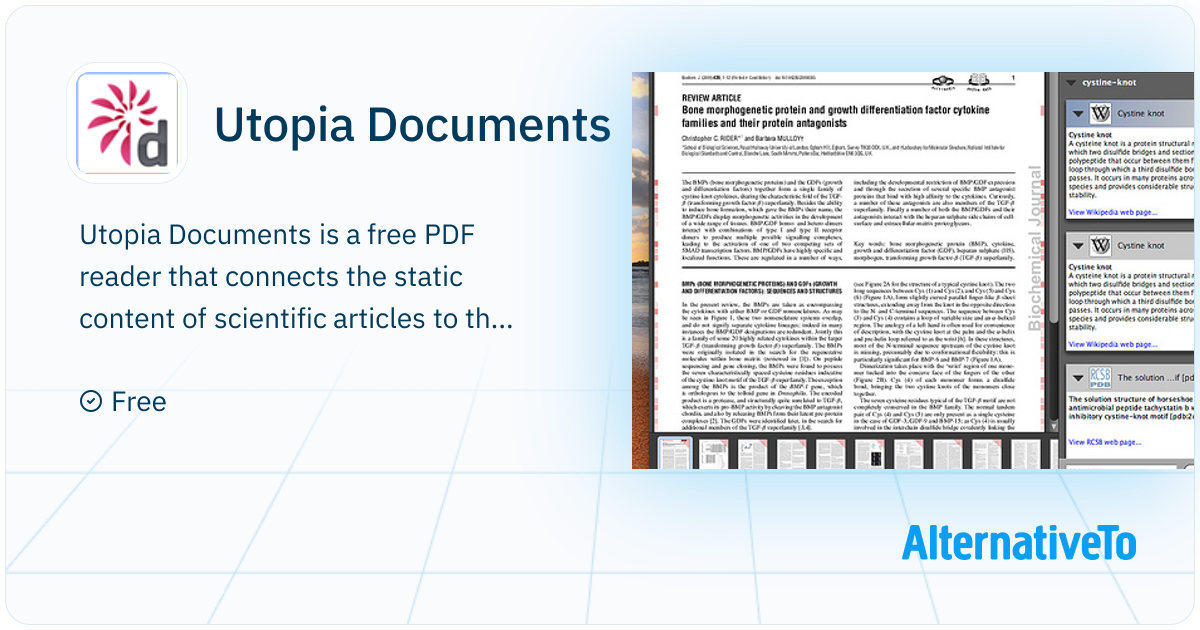 Utopia Documents: Free PDF reader that | AlternativeTo