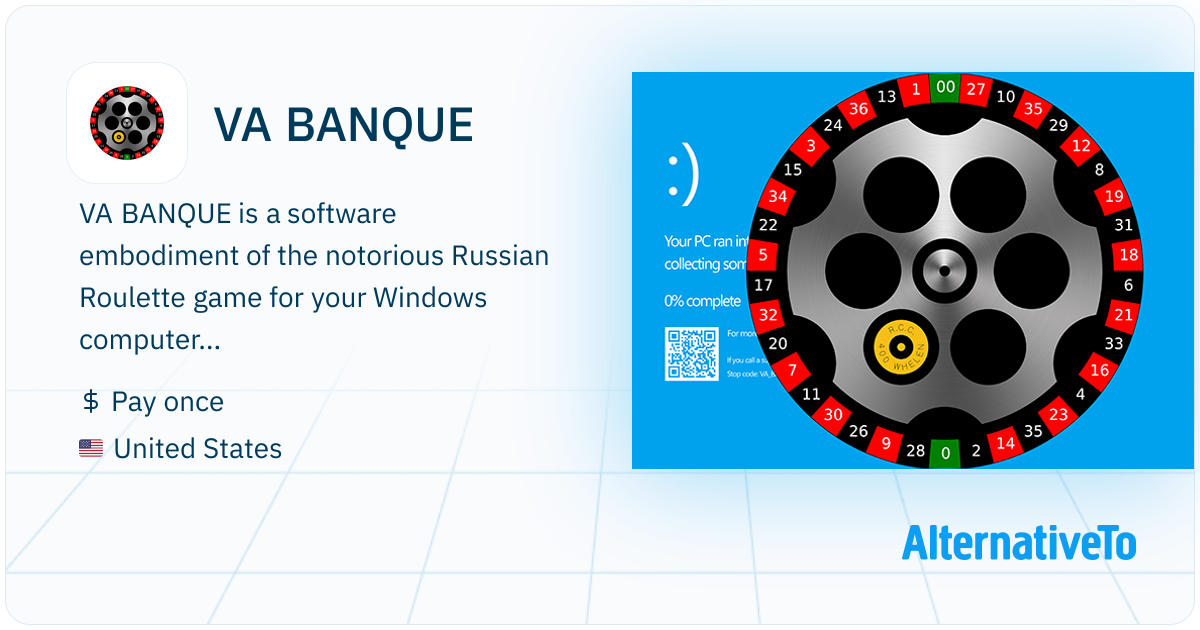 VA BANQUE: Russian Roulette for your Windows computer | AlternativeTo