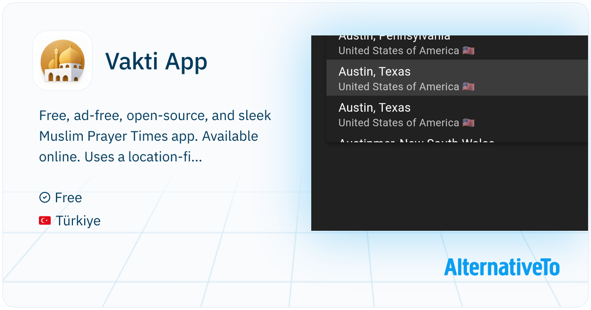 Vakti App: Free, ad-free, open-source, and sleek Muslim Praying Times ...