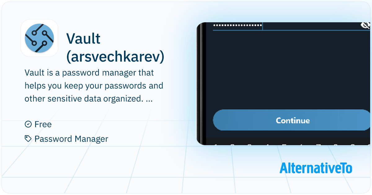Vault (arsvechkarev): Vault is a password manager that helps you keep ...