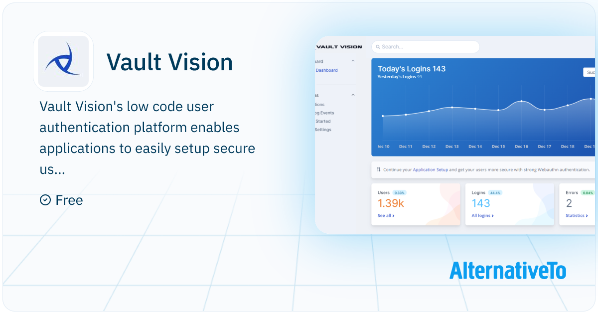 Vault Vision: Low code user authentication platform for Webflow, React ...