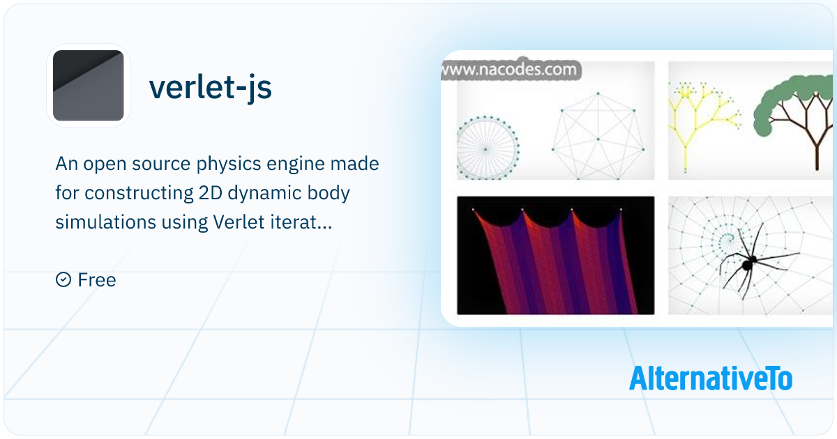 verlet-js: An open source physics engine made for | AlternativeTo