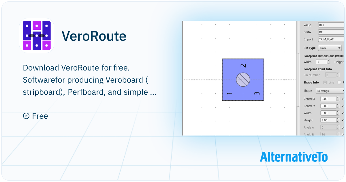 VeroRoute: Cross-platform software for Veroboard (stripboard ...