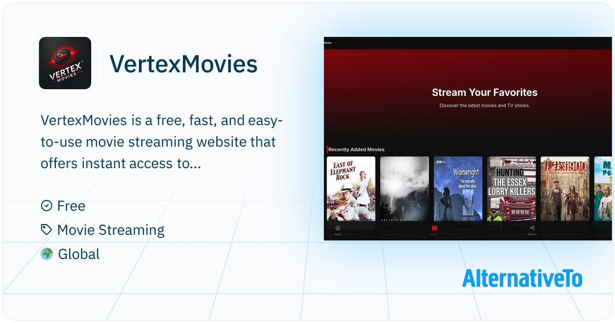 VertexMovies: Free instant movie and TV streaming, no sign-up required ...