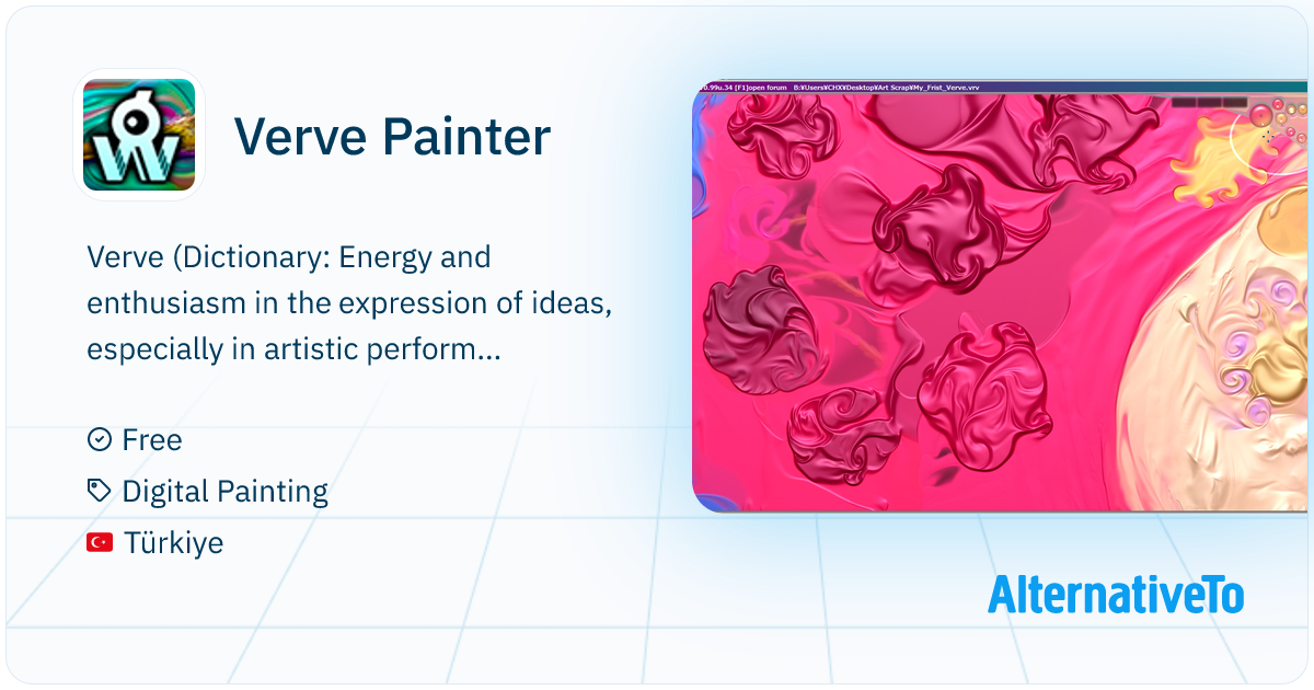 Verve Painter: Verve (Dictionary: Energy and enthusiasm in the ...