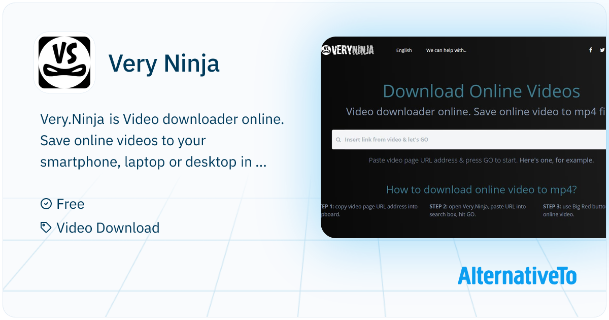 Very Ninja: Easy to use online video downloader and converter, just ...