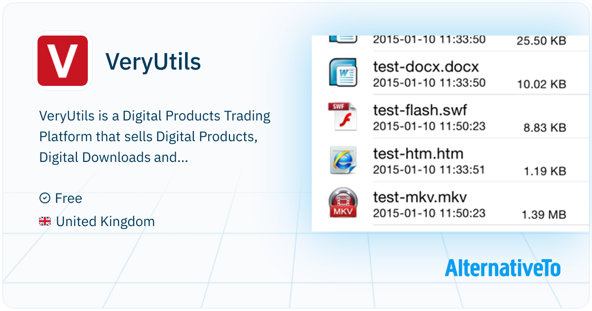 VeryUtils: Digital Products Trading Platform that sells Digital ...