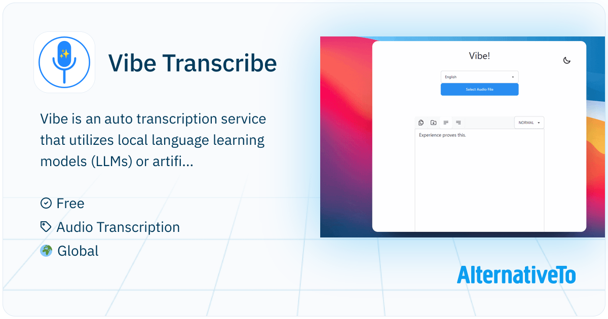 Vibe Transcribe: Offline audio/video transcription with real-time ...