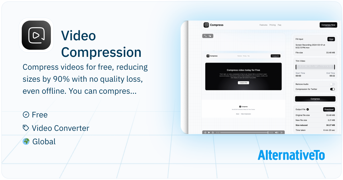 Video Compression: Compress Videos for Free. Forever. Say goodbye to ...