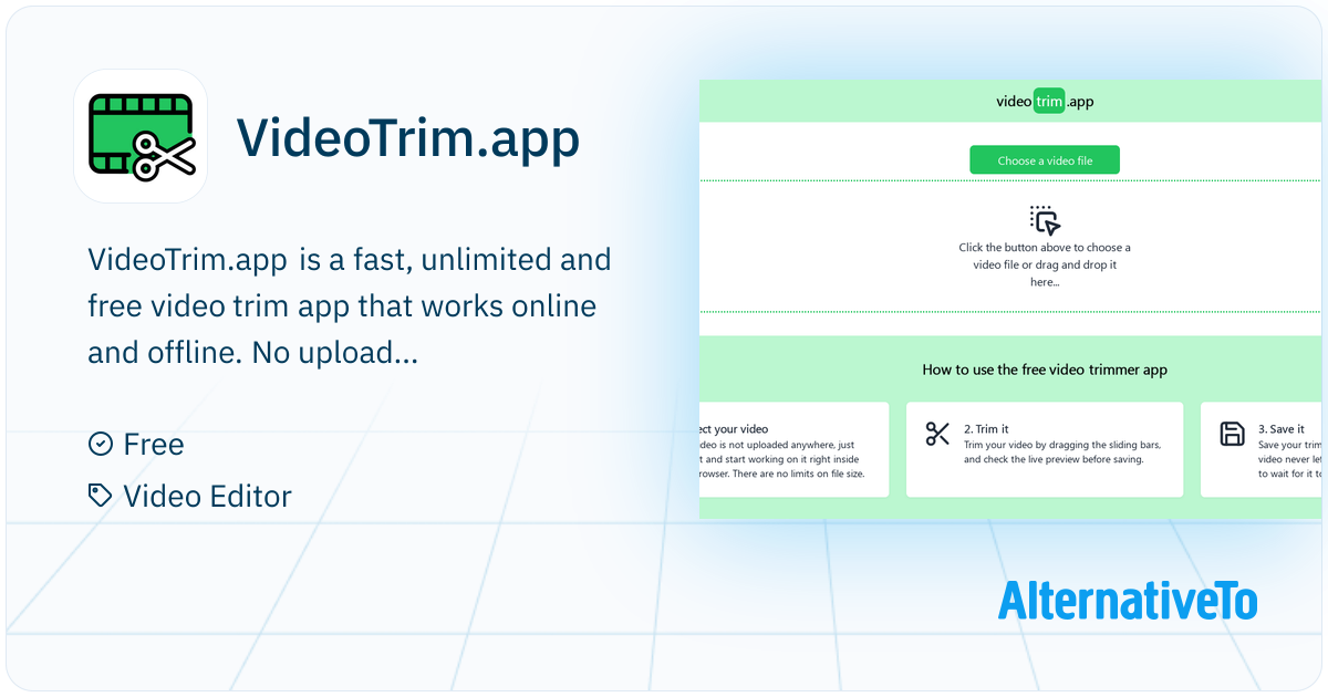 VideoTrim.app: Fast, unlimited and free video trim app in the browser ...