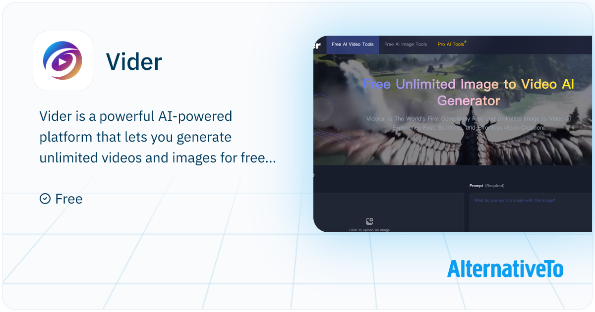 Vider: Powerful AI-powered platform that lets | AlternativeTo