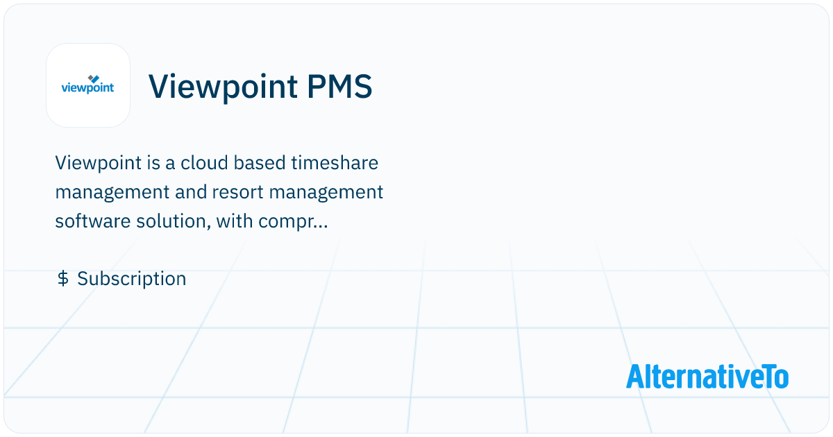 Viewpoint PMS: Viewpoint is a cloud based timeshare management and ...