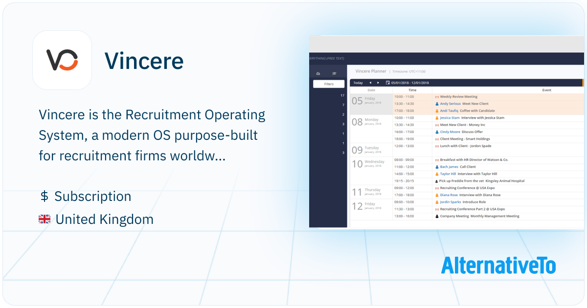 Vincere: The Recruitment Operating System, a modern OS purpose-built ...