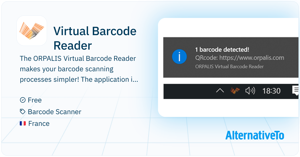 Virtual Barcode Reader: Free Windows barcode reader & scanner ...