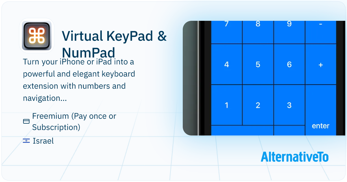 Virtual KeyPad & NumPad: If you work in Excel, Numbers, or any other ...