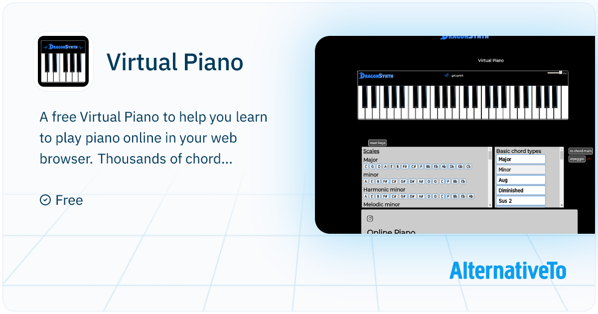 Virtual Piano: A free web based virtual piano to help you learn chords ...