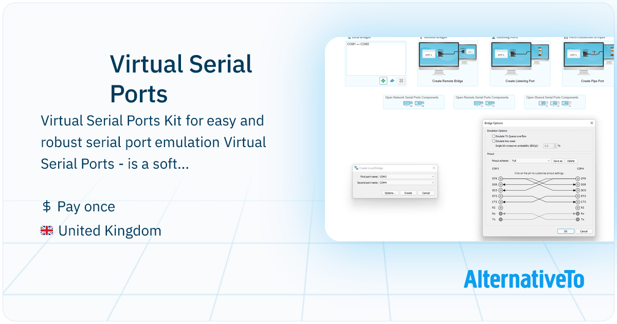 Virtual Serial Ports: Create virtual serial ports & connect them using ...