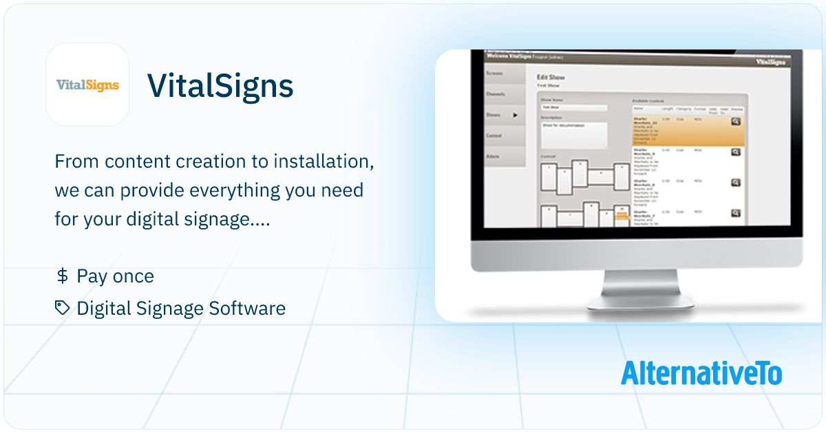 VitalSigns: Digital Signage, Information Displays, Lobby Displays, Menu ...