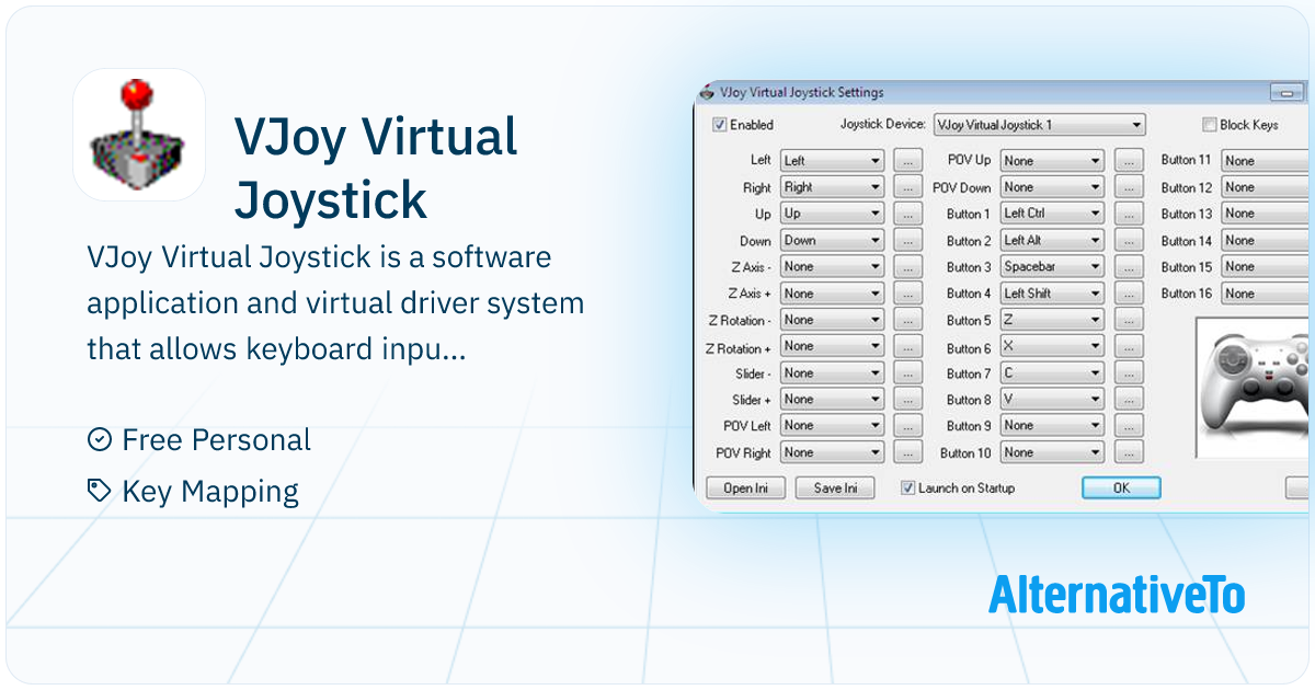 VJoy Virtual Joystick: Software application | AlternativeTo
