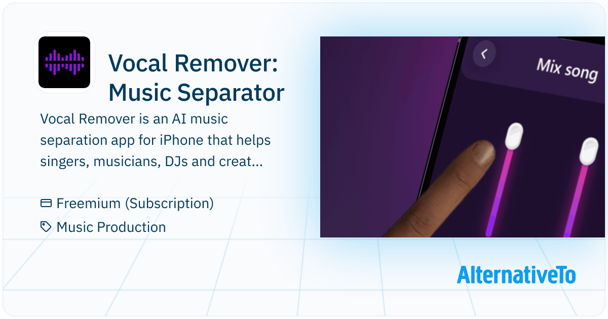 Vocal Remover: Music Separator: AI vocal remover and stem separator app ...