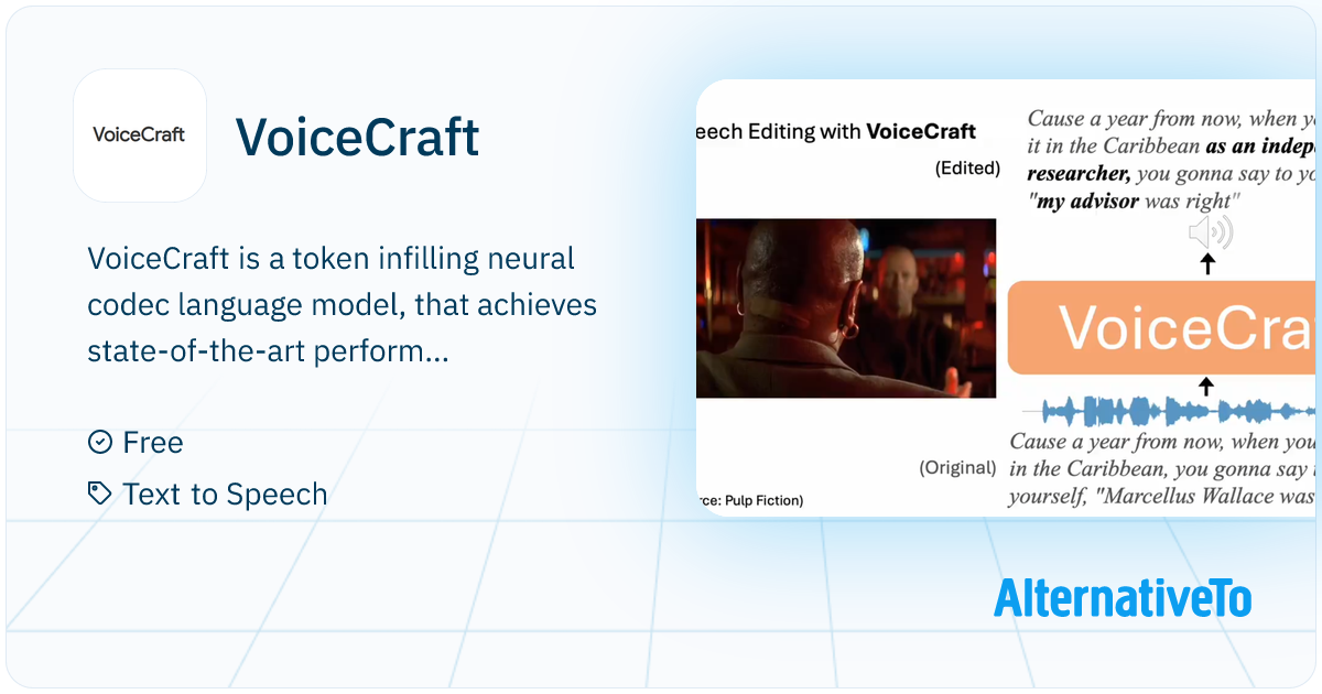 VoiceCraft: Zero-Shot Speech Editing and Text-to-Speech in the Wild ...