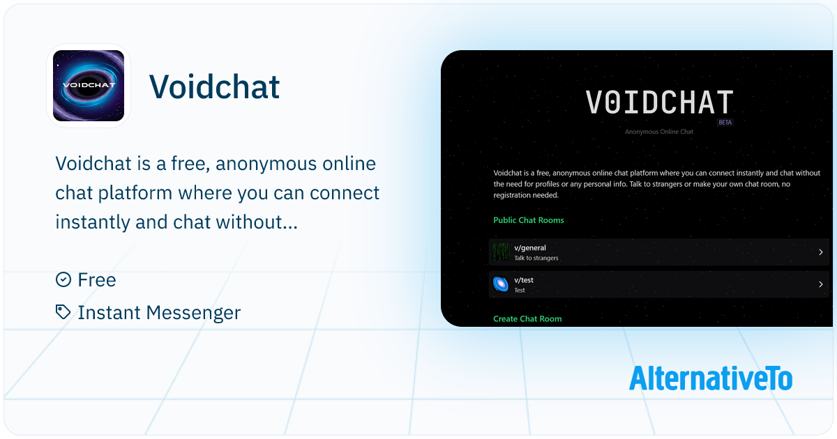 Voidchat: Free, anonymous online chat platform where you can connect instantly and chat ...