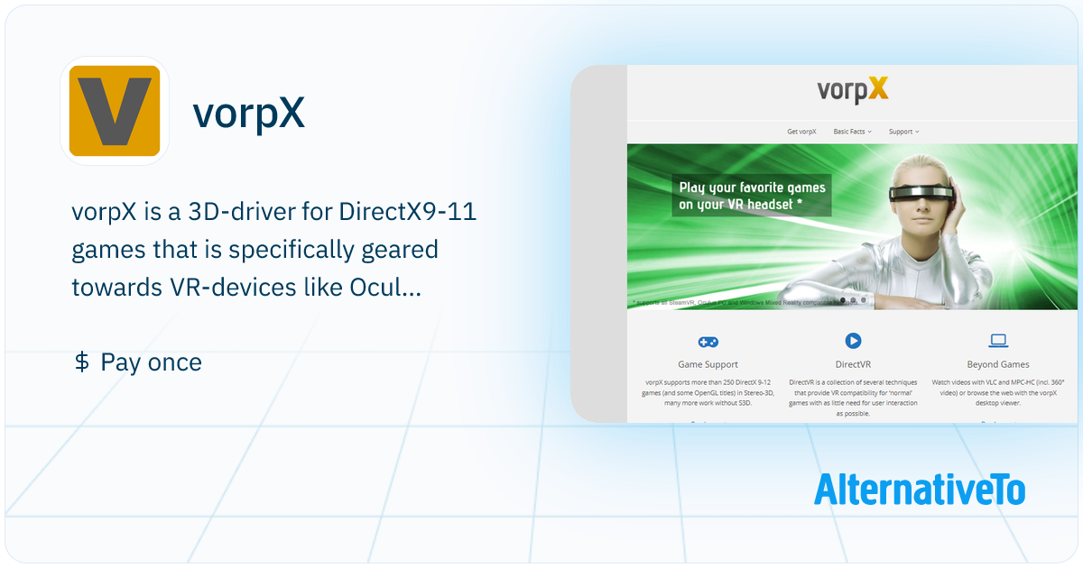 vorpX: 3D-driver for DirectX9-11 games that | AlternativeTo