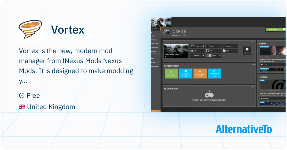 Vortex: The new, modern mod manager from Nexus Mods | AlternativeTo