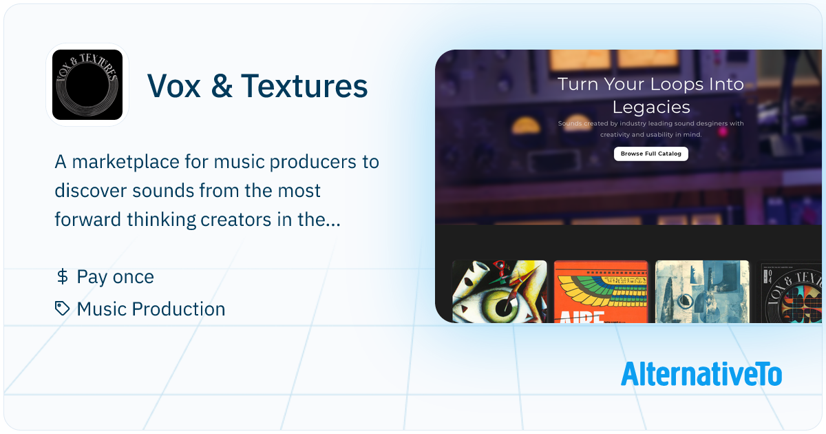 Vox & Textures: Marketplace for Royalty-Free Sounds | AlternativeTo