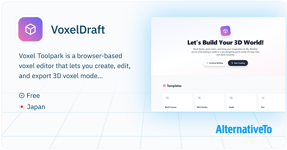 VoxelDraft: Voxel is a free, browser-based voxel editor that lets you ...